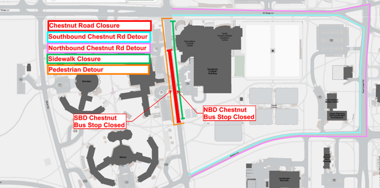 Closure of Chestnut Road between Wilson Road and Shaw Lane ...